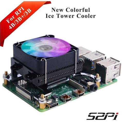 Охладител Geeekpi за Raspberry Pi 4 Model Braspberry Pi 3b3b гр