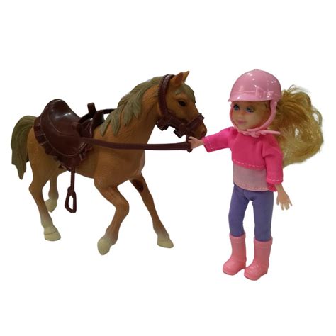 قیمت و خرید اسباب بازی مدل دختر اسب سوار بر اسب کد 20hd130