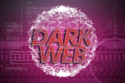 Abstract Digital Technology Dark Web Text Background Danger Internet