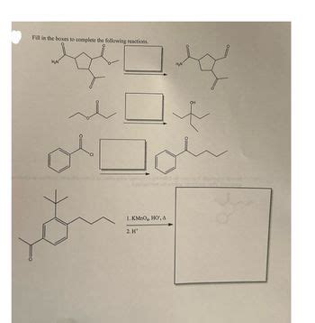 Answered: Fill in the boxes to complete the following reactions. H₂N H₂N OH | bartleby