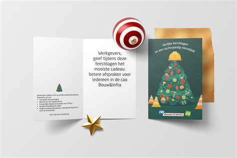 Cao Bouw Infra Kerstkaarten Actie FNV UTA