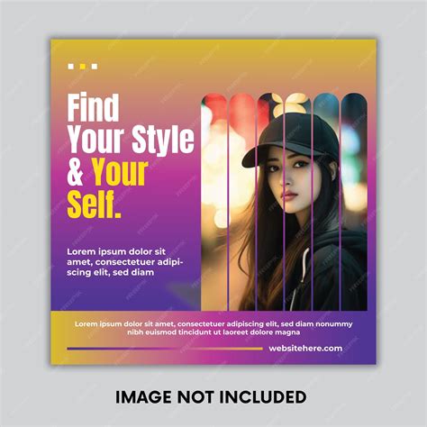 Premium Vector Radial Social Media Instagram Facebook Post Template