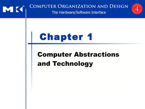 Chapter 1 Computer Abstractions And Technology Ppt