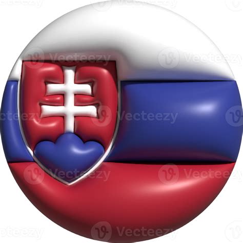 Slovakia Flag Circle 3d 22501763 Png