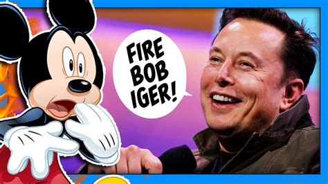 Elon Musk Wants Disney Ceo Bob Iger Fired