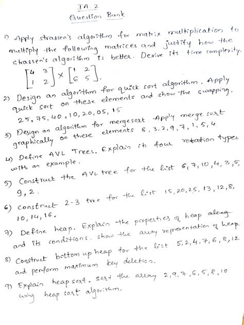 Daa Question Bank 1 Pdf