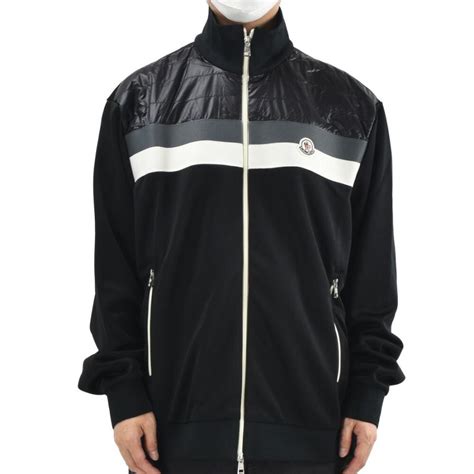 Moncler モンクレール トラックジャケット メンズ ジップアップ ジャージ ブラック 黒 Maglia Cardigan Moncler
