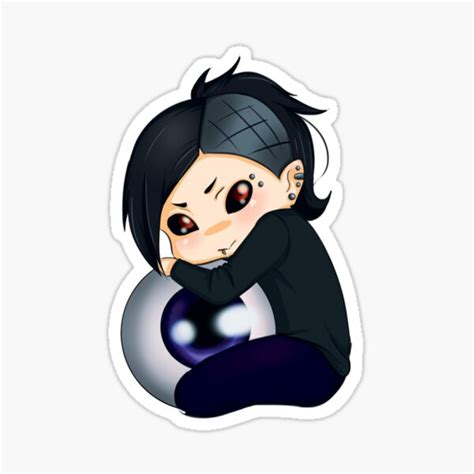 Chibi Ken Kaneki Sticker By Andyartic Redbubble