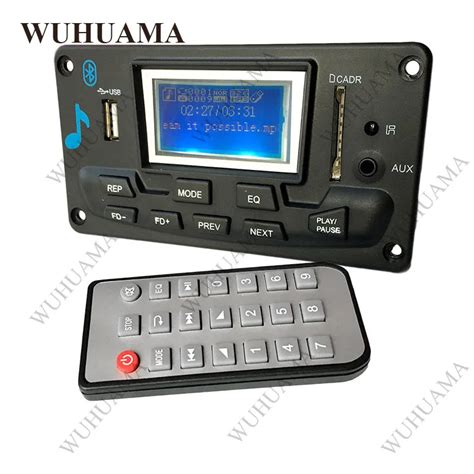 Bluetooth MP3 Decoding Board Module LED Lyric 12V DIY USB SD MMC WAV