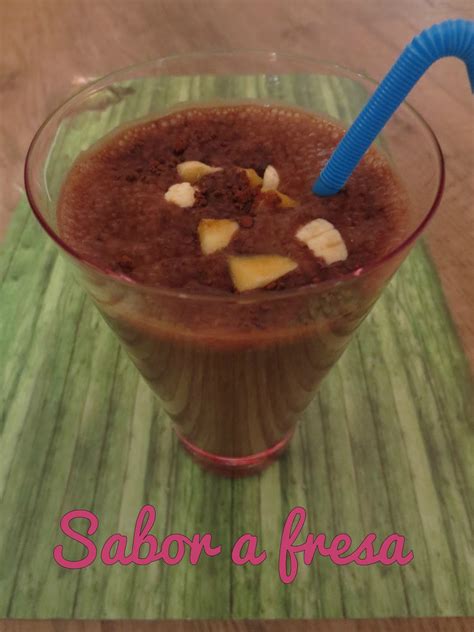Sabor A Fresa Smoothie De Chocolate Y Plátano