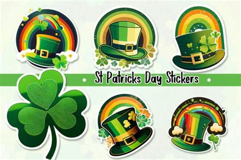 St Patricks Day Stickers Graphic By Aspectstudio · Creative Fabrica