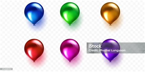 3d 풍선 세트 아름답고 우아한 디자인 벡터 일러스트 레이 션 공중 부양에 대한 스톡 벡터 아트 및 기타 이미지 공중 부양