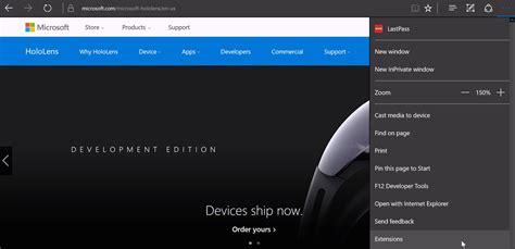 Windows 10 Tip Get Started With Microsoft Edge Extensions Windows