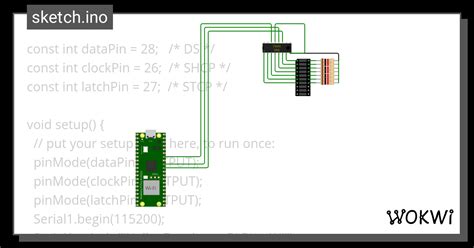 Test74hc595 Wokwi Esp32 Stm32 Arduino Simulator
