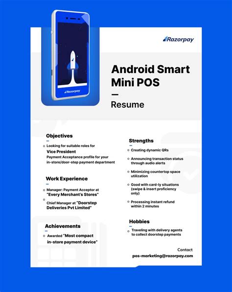Razorpay Pos On Linkedin Hi There Im The Android Smart Mini Pos From