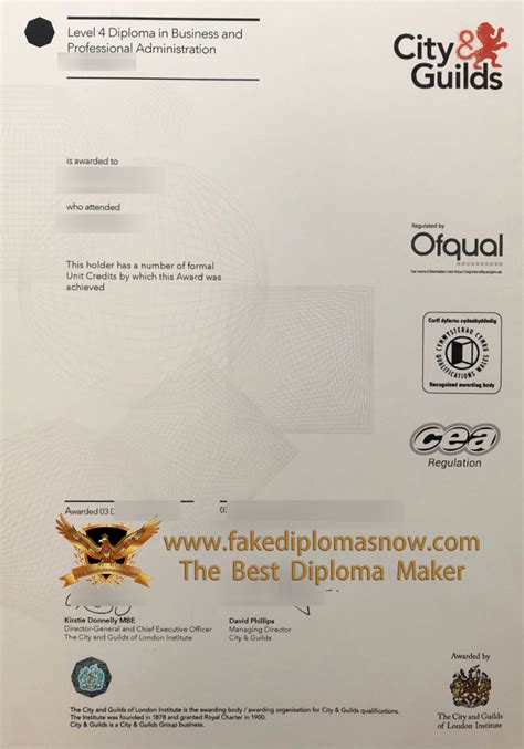 Obtain A Fake City Guilds Level 4 Certificate Buy A City Guilds Level