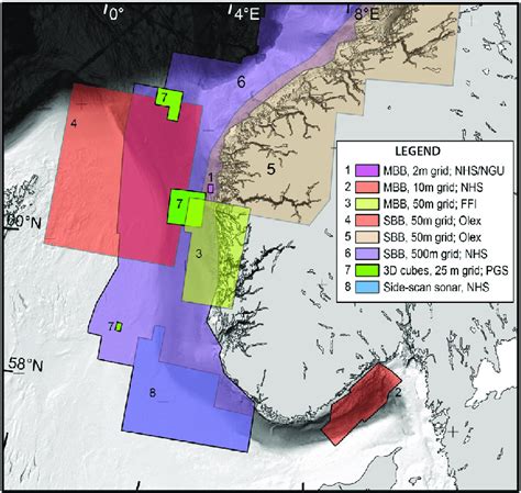 Overview Of Different Bathymetric And Side Scan Sonar Datasets Used In