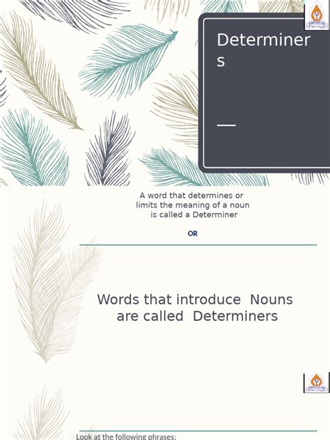 Determiners Pdf Semantics Grammar