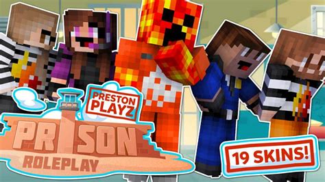 Prestonplayz Prison Roleplay By Firegames Minecraft Skin Pack