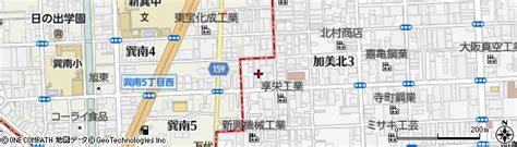 大阪府大阪市平野区加美北3丁目9の地図 住所一覧検索｜地図マピオン