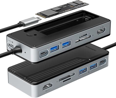 Amazon 【8ポート Usb Cハブ And 10gbps M2 Ssd外付けケース】yottamaster M2 Nvme Ssd