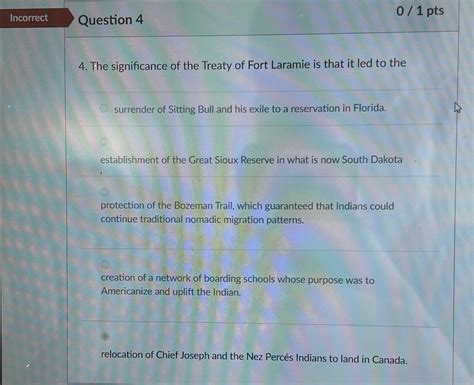 Solved Incorrectquestion 401 ﻿pts4 ﻿the Significance Of The
