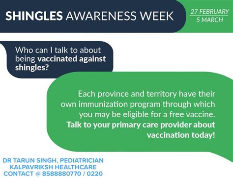 Dr Tarun Singh On Linkedin Awareness About Shingles With The