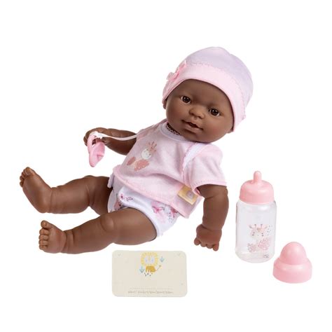Jc Toys La Newborn 12inches African American All Vinyl Nursery T S
