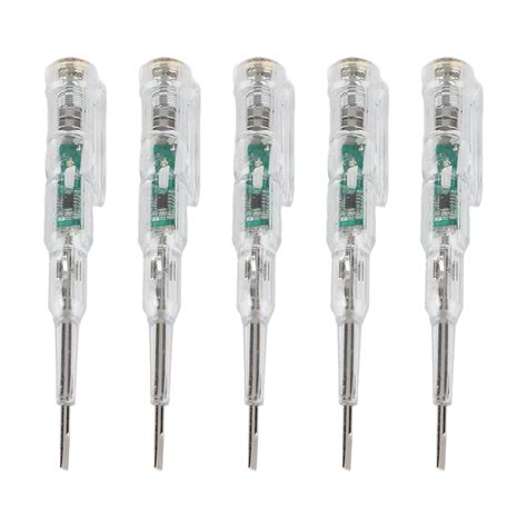 Voltage Tester 5 Pcs Electrical Tester Pen Circuit Tester Tool With