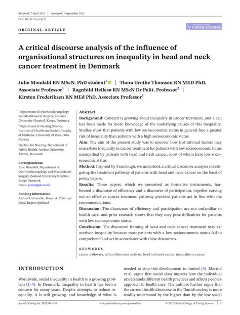 pdf a critical discourse analysis of the influence of organisational