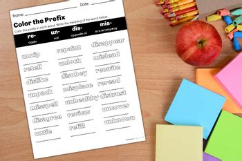 Prefix Practice Color And Define By Knowledge And Know How TPT