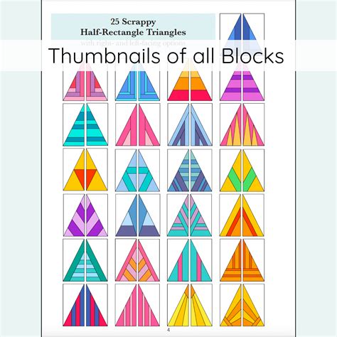 PDF Complete Set Of Scrappy Half Rectangle Triangle Foundations All