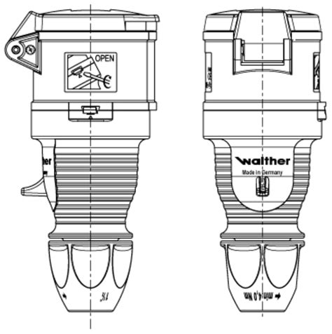 Walther 230v 16amp Commando Socket Ukes