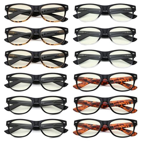 Reading Glasses Blue Light Blocking Fashion For Women 12 Pack