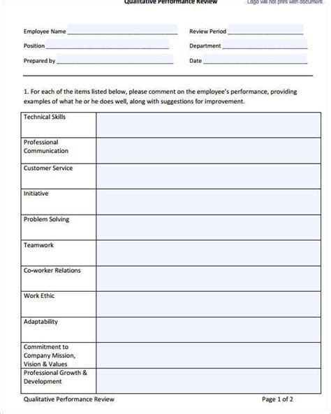 Blank Evaluation Form Template At Templatemaster Evaluation Form