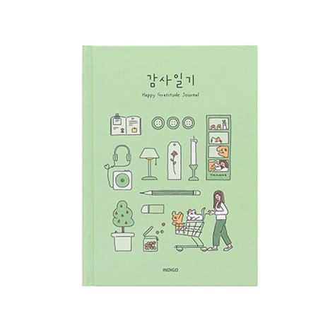 그린 행복 감사 일기 감사노트 자문자답 6개월 행복 감사 일기 인디고주 편집부 알라딘