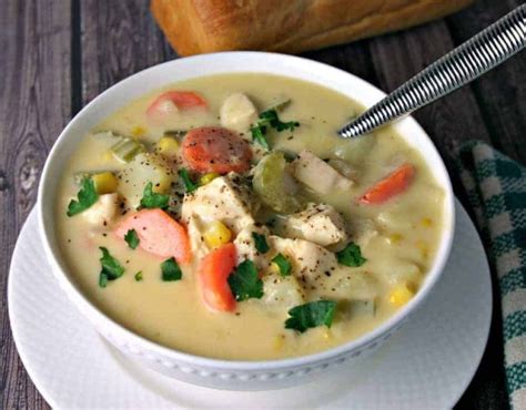 Cheesy Chicken Vegetable Chowder Life Love And Good Food