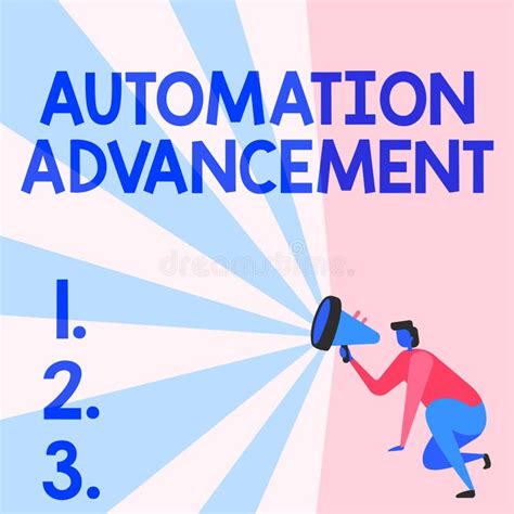 Sign Displaying Automation Advancement Word For Application Of Machines Tasks Once Performed