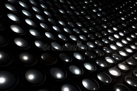 Abstract Of Metal Structure Bended Stripes Reflective Surface Stock Illustration