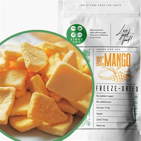 Freeze Dried Mango Chunks Pure Natural Freeze Dried Fruits Gf