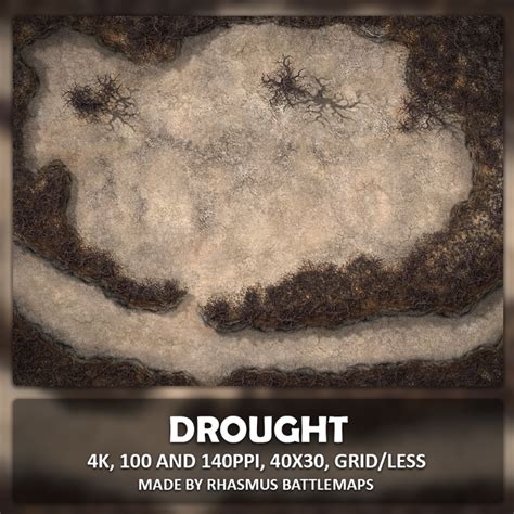 3d Printable Drought Map By Rhasmus Battlemaps
