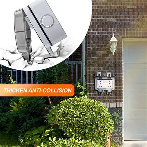 Weatherproof Outdoor Sockets Waterproof Double Socket Wall Electrical