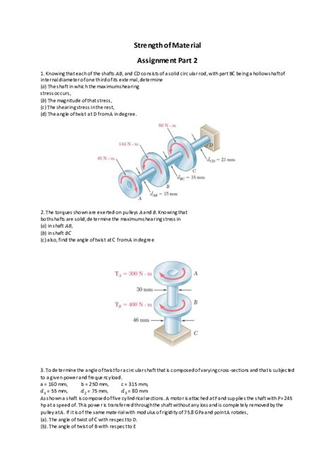 pdf strength of material assignment part 2