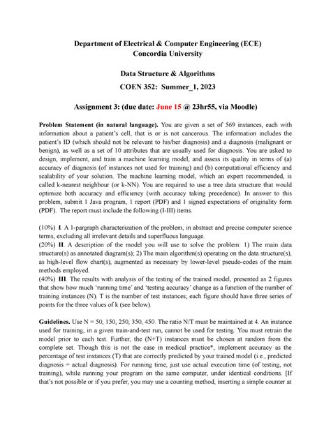 Assignment 3 Final Department Of Electrical And Computer Engineering