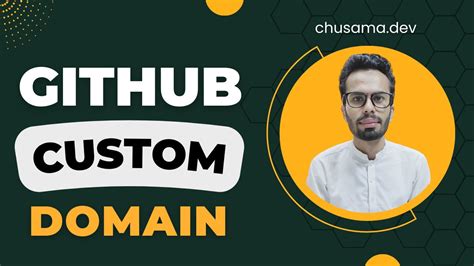 how to host your website on github and add a custom domain to github