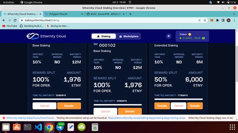 Bug · Issue 30 · Ethernity Cloudethernity Staking Dapp · Github
