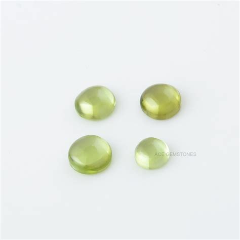 Natural Peridot 4 To 6 Mm Round Shape Gemstone Jewelry Making Etsy