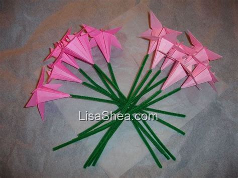 Pink Origami Flower Bouquet