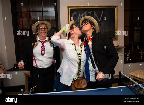 A Group Of Women On A Naughty Schoolgirls St Trinians Style Themed