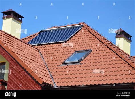 Ceramic Roof Tiles With Roof Window Skylight Solar Panel Vacuum